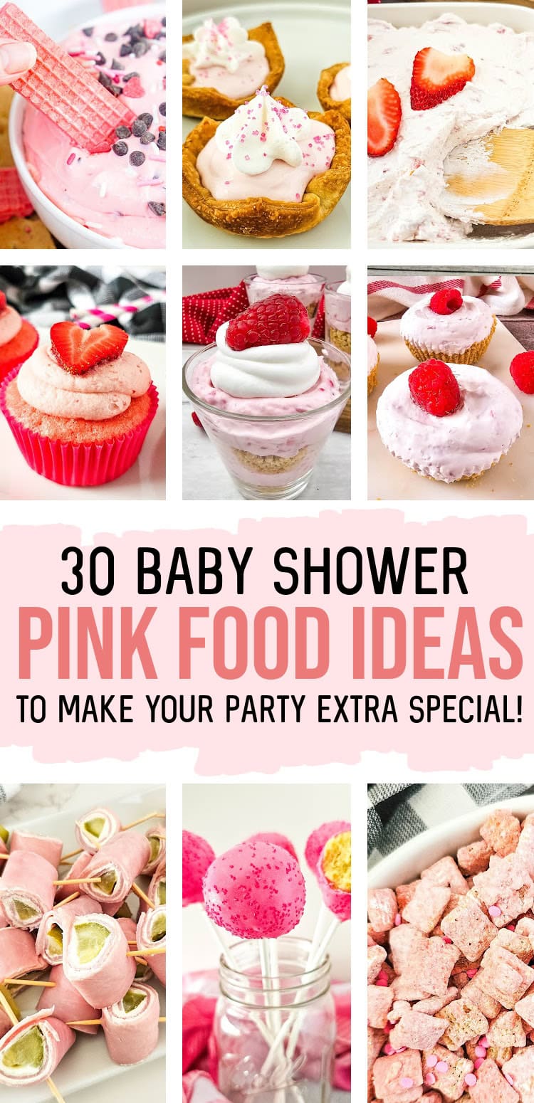 30+ Adorable Pink Food Ideas for Your Baby Shower! - Party Snack Central