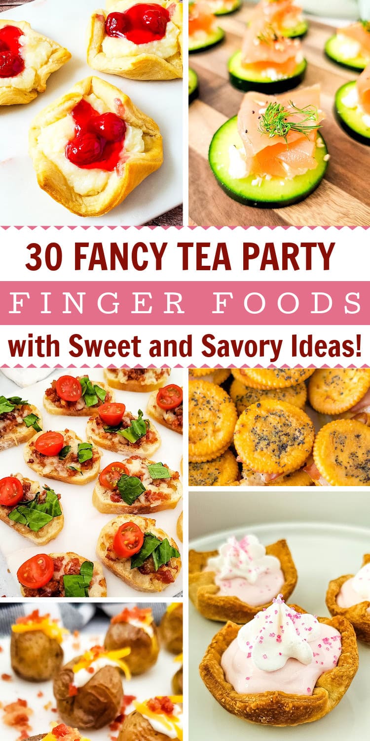 30 Fancy Tea Party Finger Foods: Sweet & Savory Bites - Party Snack Central
