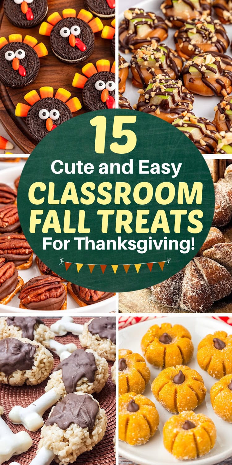 Thanksgiving Classroom Treats: 15+ Sweet Ideas Kids Will Love - Party ...